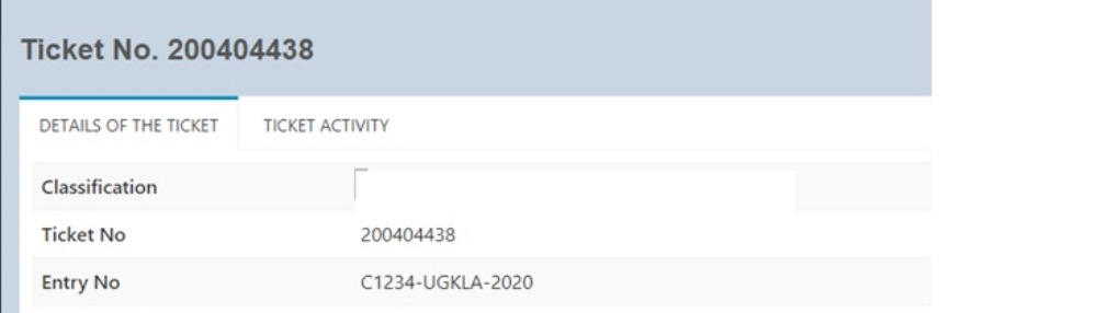 help tool ticket number