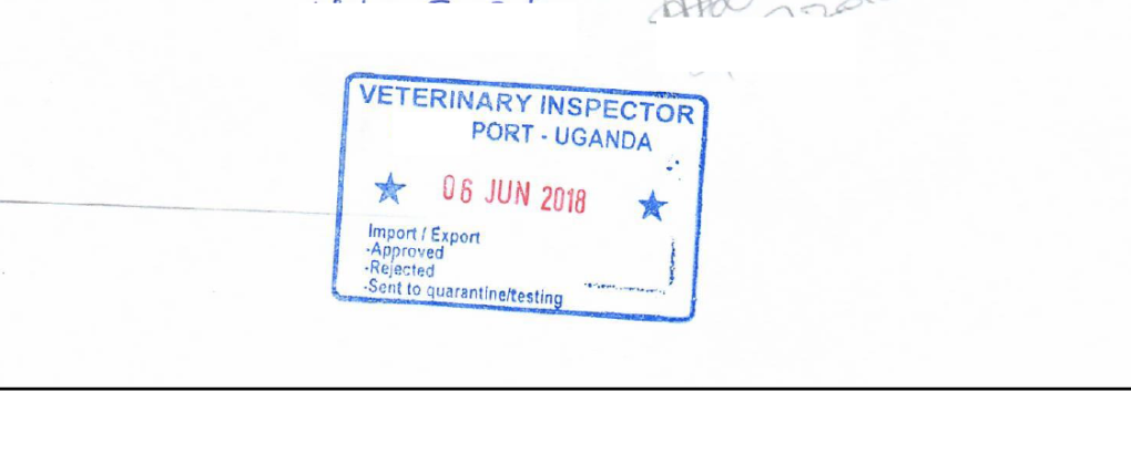 maaif stamped declaration documments